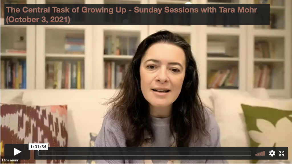 Online Group Personal Growth Coaching Sessions with Tara Mohr